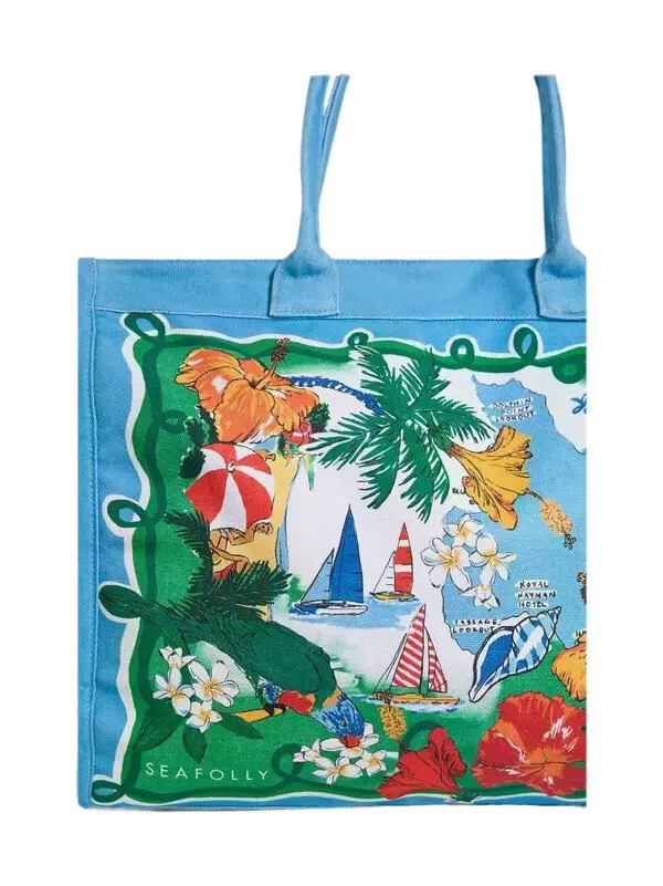Seafolly Viva Vacation Tote Bag - Blue