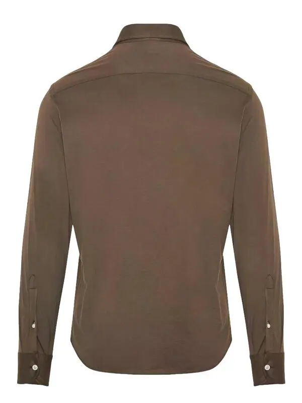 SONRISA Long-sleeve Button-up Shirt - Brown