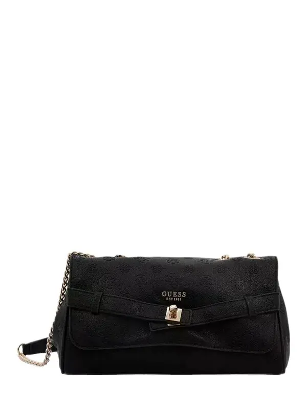 Guess Ella Twist-lock Shoulder Bag - Black