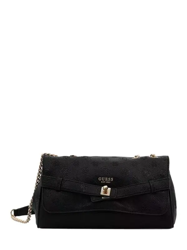 Guess Ella Twist-lock Shoulder Bag - Black