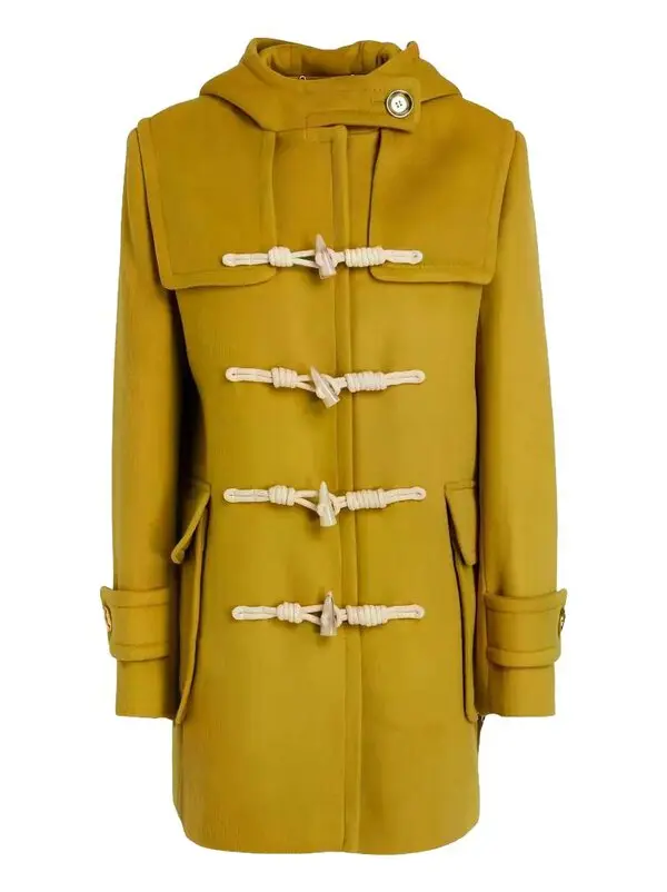 Zimmermann Hooded Toggle-fastening Coat - Yellow
