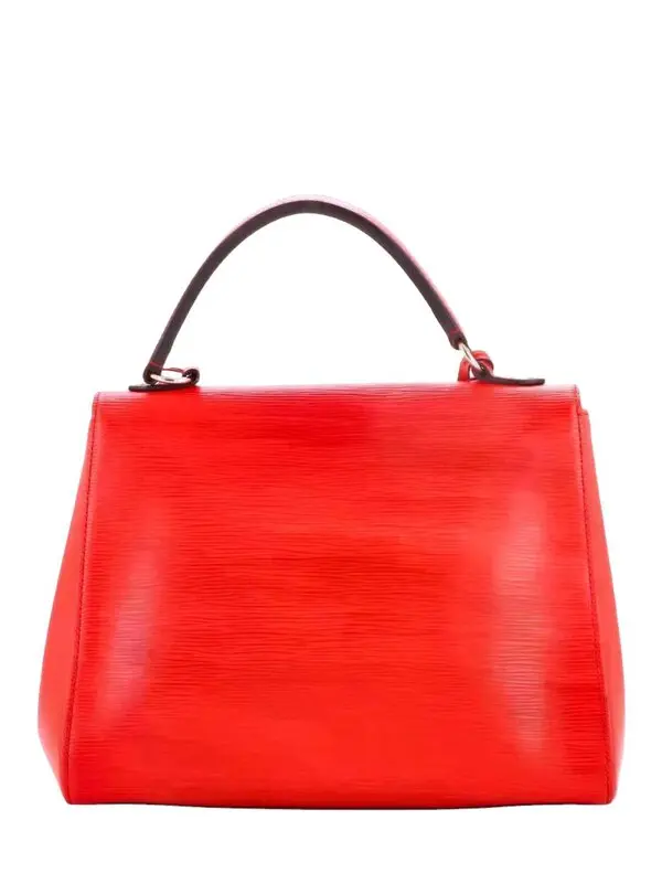 LOUIS VUITTON Cluny Top Handle Bag Epi Leather Mm Satchel - Red