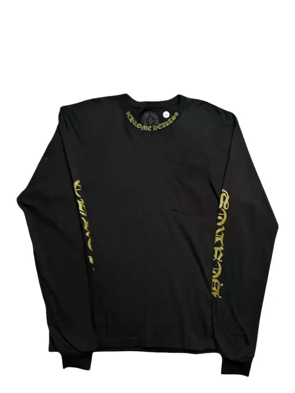 Chrome Hearts Logo-print Long-sleeve Top - Black