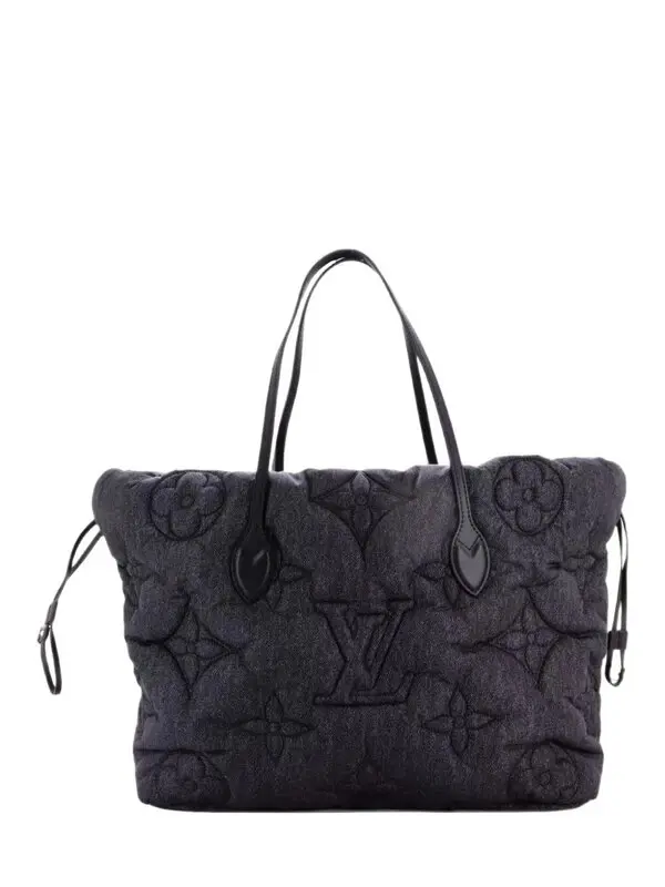 LOUIS VUITTON Neverfull Inside Out Monogram Puffygram Mm Shoulder Bag - Black