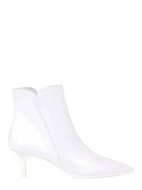 GIANVITO ROSSI Landon Pointed-toe Ankle Boots - White