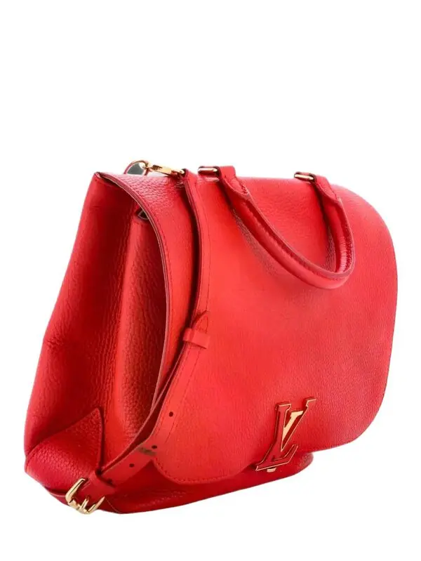 LOUIS VUITTON Volta Leather Satchel - Red