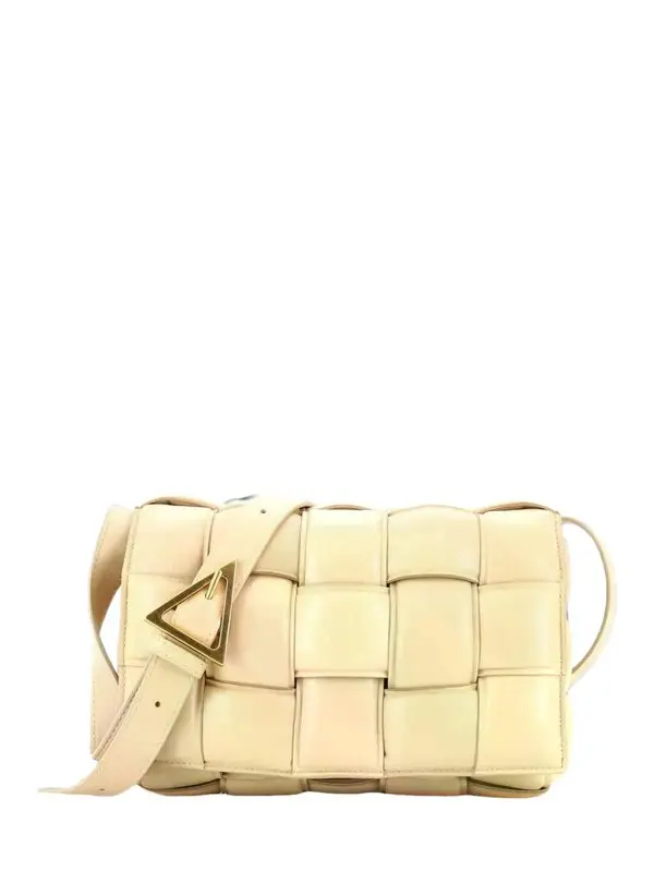 Bottega Veneta Cassette Padded Maxi Leather Crossbody Bag - Neutrals