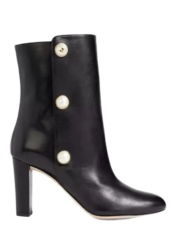 JIMMY CHOO Rina Embellished Ankle Boots - Black