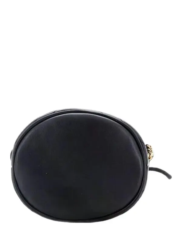 Gucci Gg Marmont Matelassé Leather Mini Bucket Bag - Black