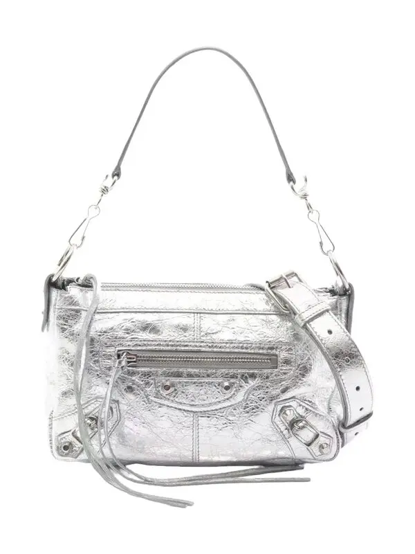 Balenciaga Le City Moto Two-way Tote Bag - Silver