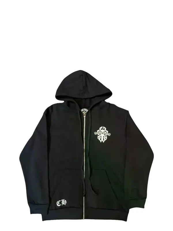 Chrome Hearts Dagger Zip-up Hoodie - Black