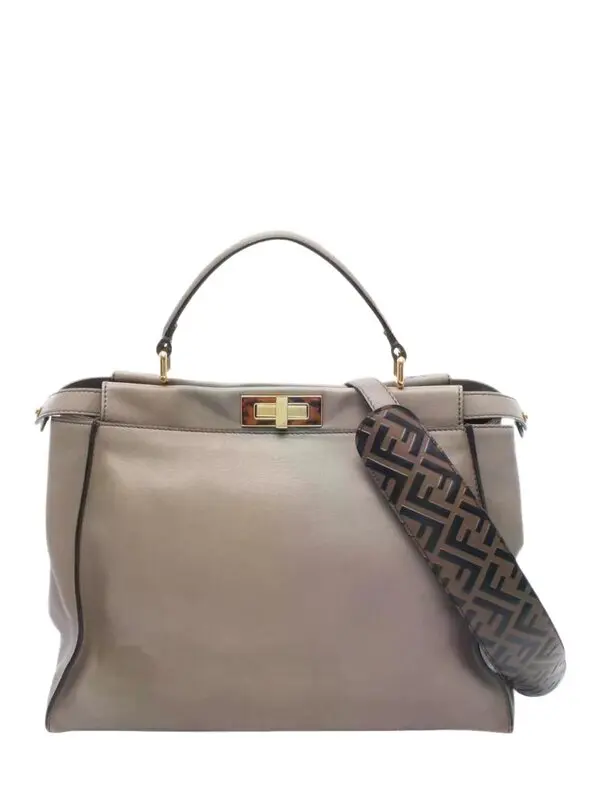 Fendi Peekaboo Tote Bag - Grey