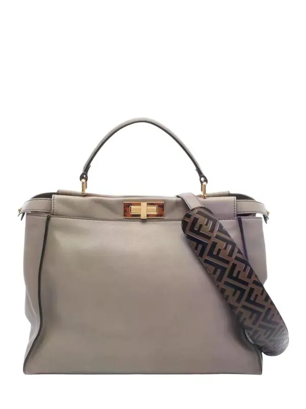 Fendi Peekaboo Tote Bag - Grey