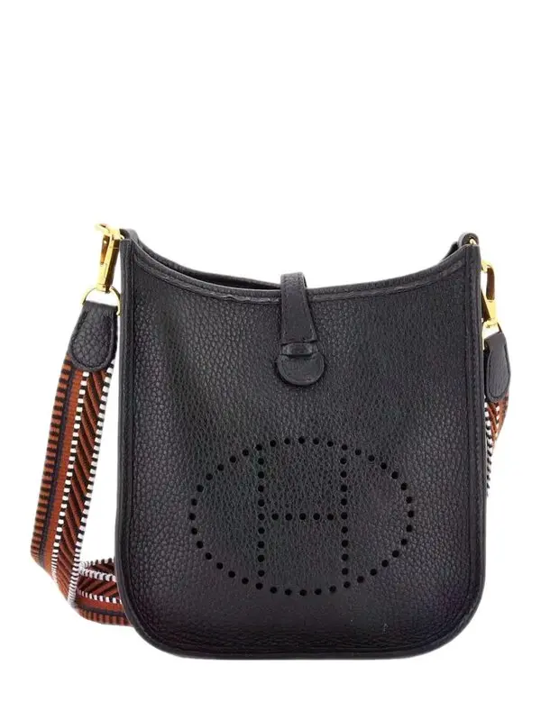 Hermès Evelyne Bag Gen Iii Clemence Tpm Crossbody Bag - Black