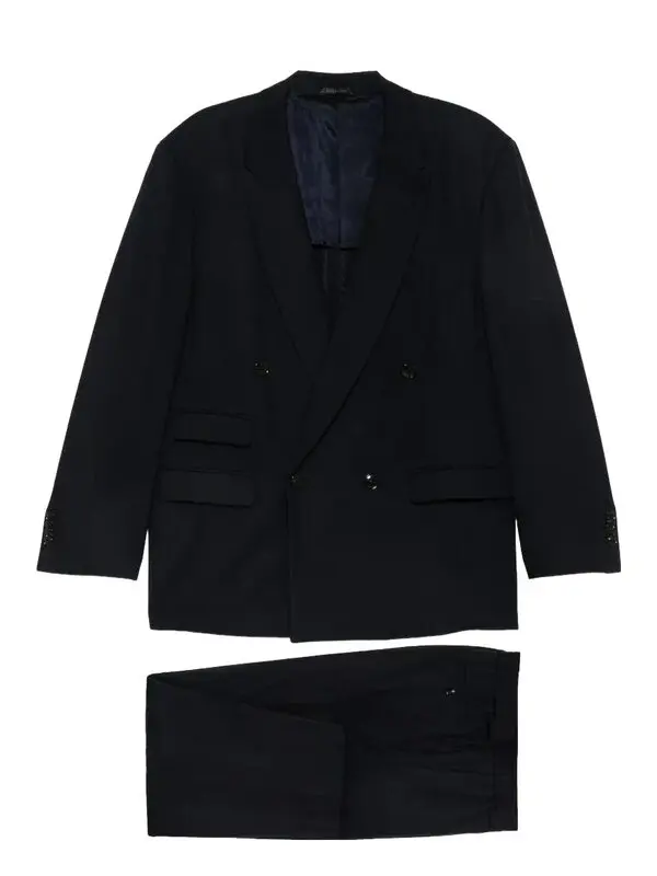 Giorgio Armani Double-breasted Suit - Blue