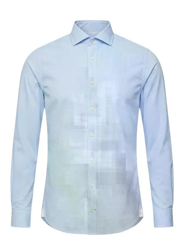 KOIKE BARCELONA Check Long-sleeve Shirt - Blue