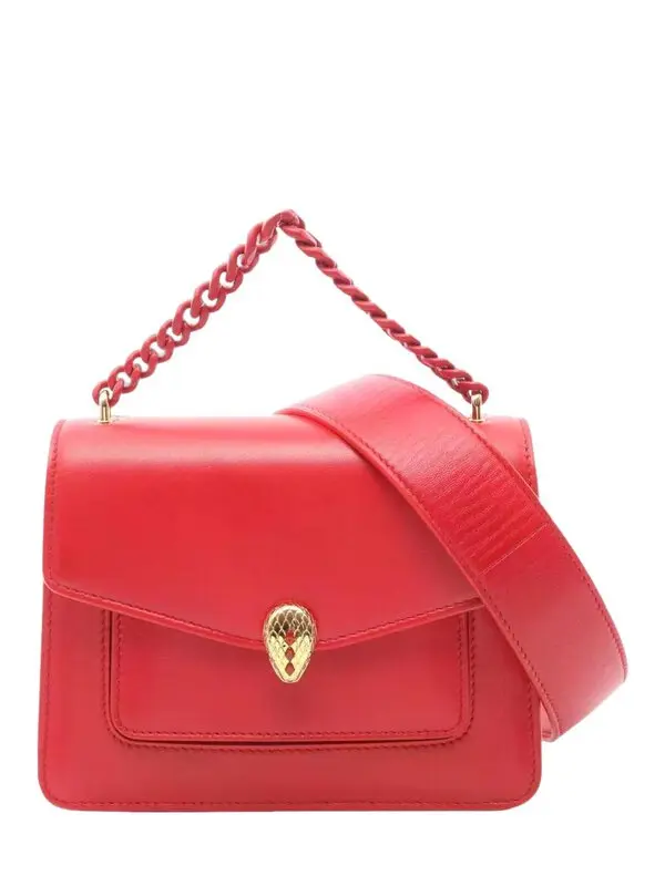 BVLGARI Serpenti Forever Mini Bag - Red