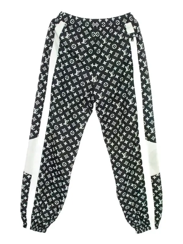 LOUIS VUITTON 2020s Monogram Track Pants - Black