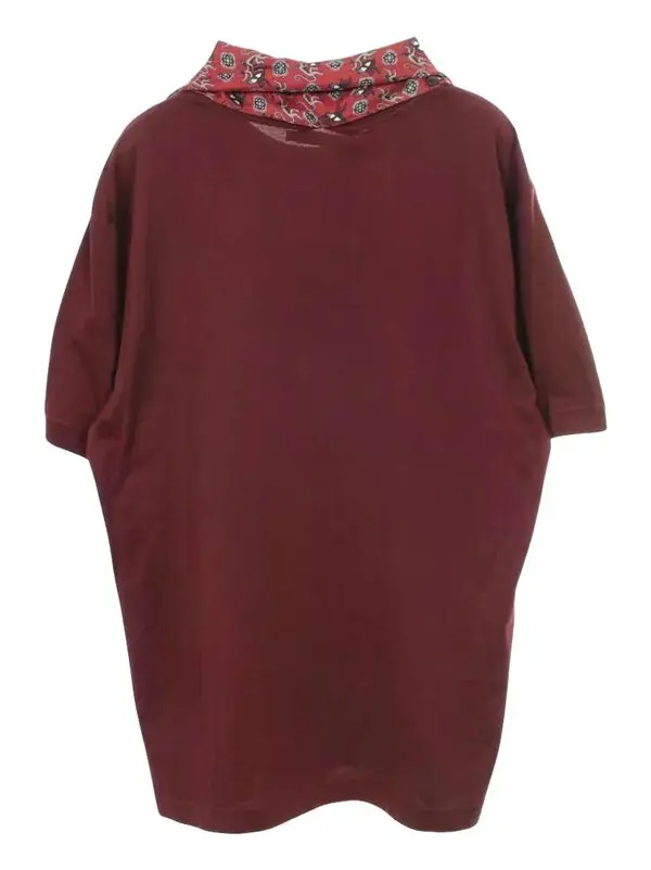 Dolce & Gabbana 2020s Scarf-detail T-shirt - Red