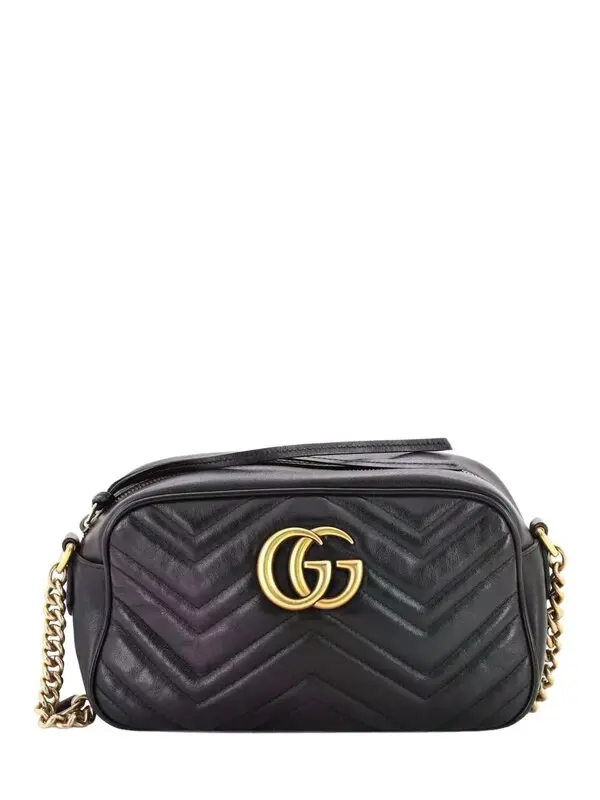 Gucci Matelassé Leather Shoulder Bag - Black