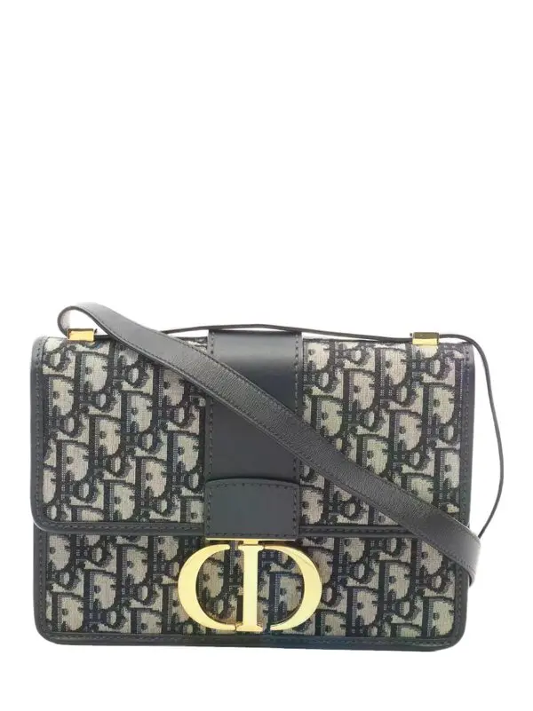 Dior 30 Montaigne Oblique Jacquard Shoulder Bag - Neutrals