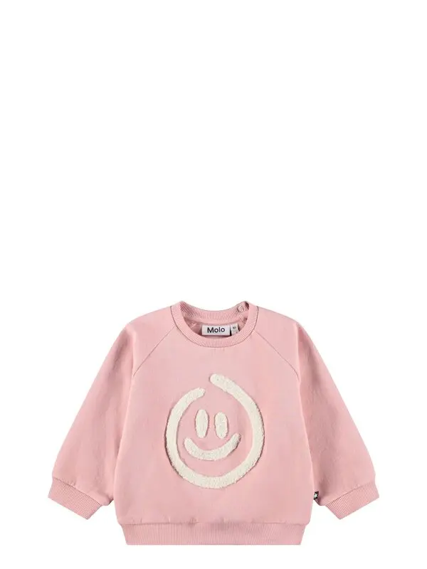 MOLO Smiley Face Sweatshirt - Pink