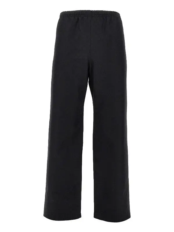 Gucci Cotton Pants With Gg Motif - Black