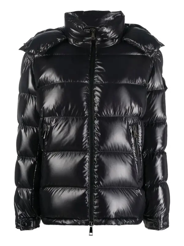 Moncler Montbeliard Down Jacket With Removable Hood - Black