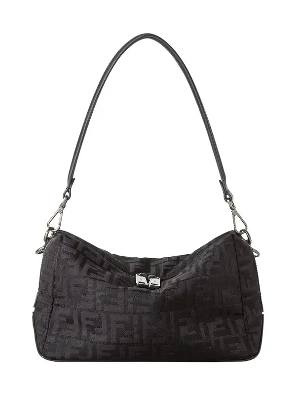 Fendi Lui Medium Squared Ff Shoulder Bag - Black