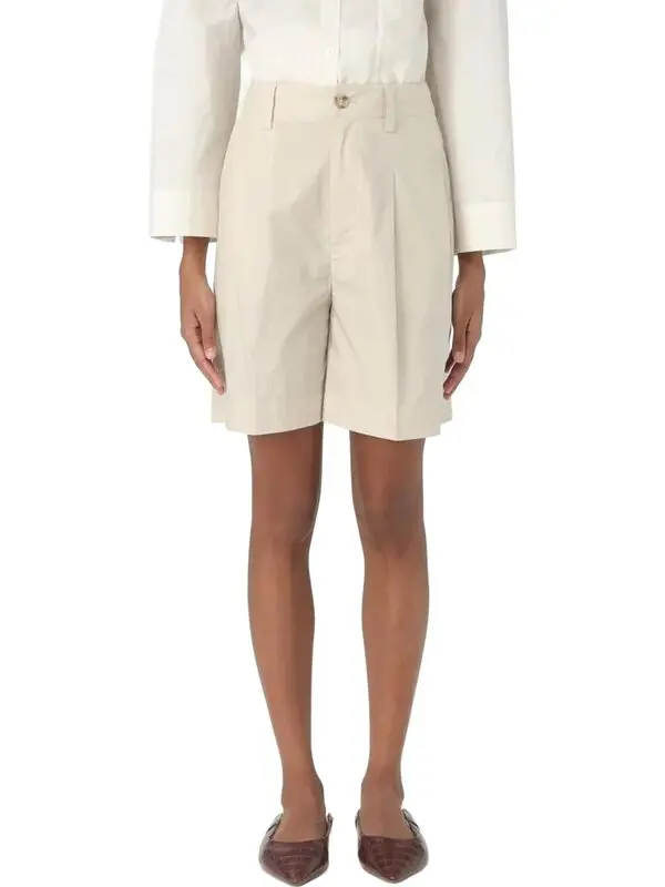 Woolrich High-waisted Tailored Pleated Shorts - Brown