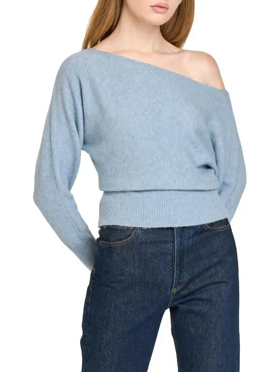 WAYF Annelisa Boatneck Sweater - Slate