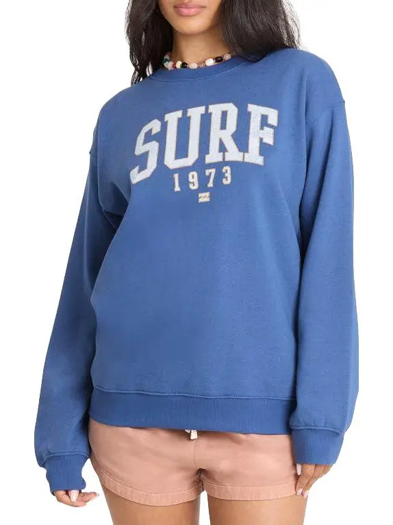 BILLABONG Surf 1973' Graphic Crewneck Sweatshirt - True Navy