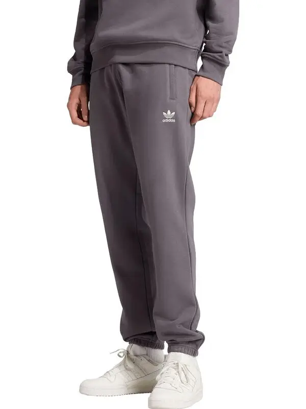 Adidas Essentials Trefoil Fleece Joggers - Grey Strata