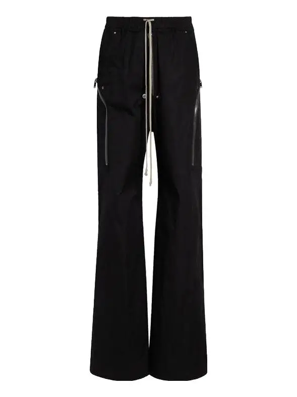 Rick Owens Heizer Belas Pants Wide Leg Trousers - Black