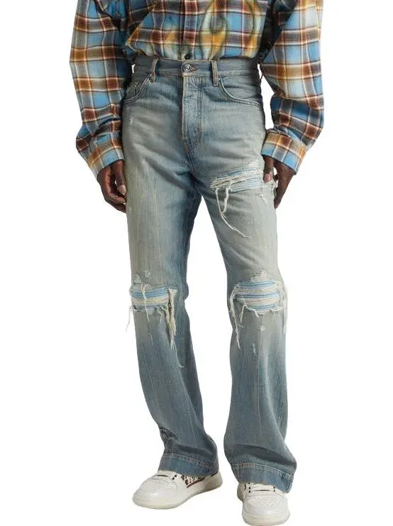 Amiri Mx1 Straight Flare Jeans - Laurel Fade