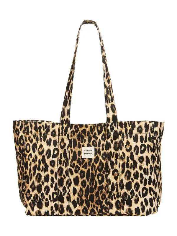 DAMSON MADDER Print Canvas Tote - Leopard
