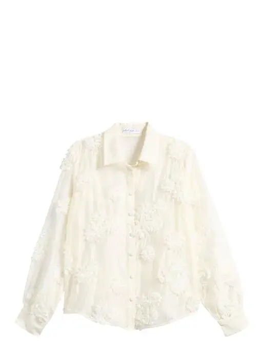 PETAL & PUP Cliona Floral Shirt - Cream