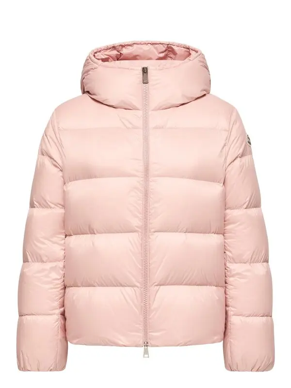 Moncler Feligule Hooded Short Down Jacket - Pink