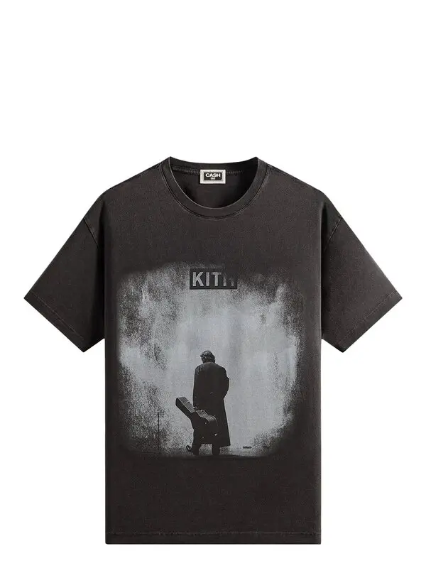 Kith Records For Johnny Cash I Walk The Line Vintage Tee - Black