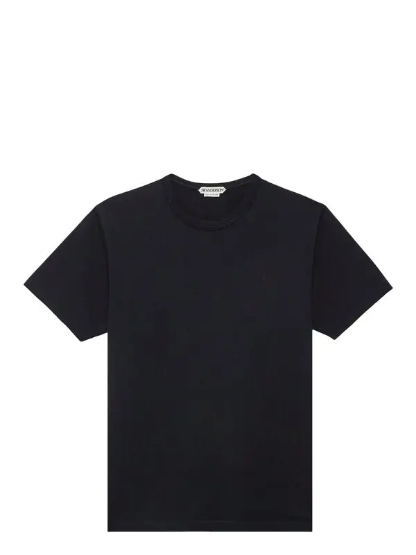 JW Anderson Embroidered Anchor T-shirt - Black