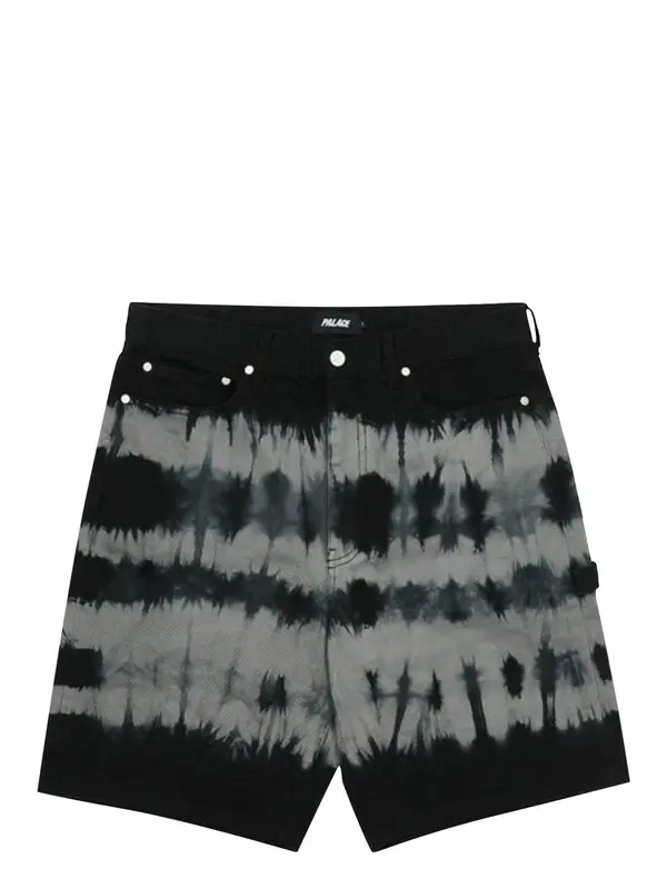 PALACE Tie-dye Denim Shorts - Black