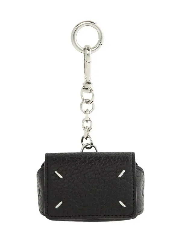 MAISON MARGIELA Waste Bag With Chain Keychain - Black
