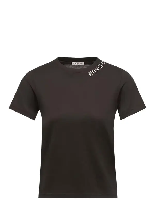 Moncler Short-sleeve Crewneck T-shirt - Black