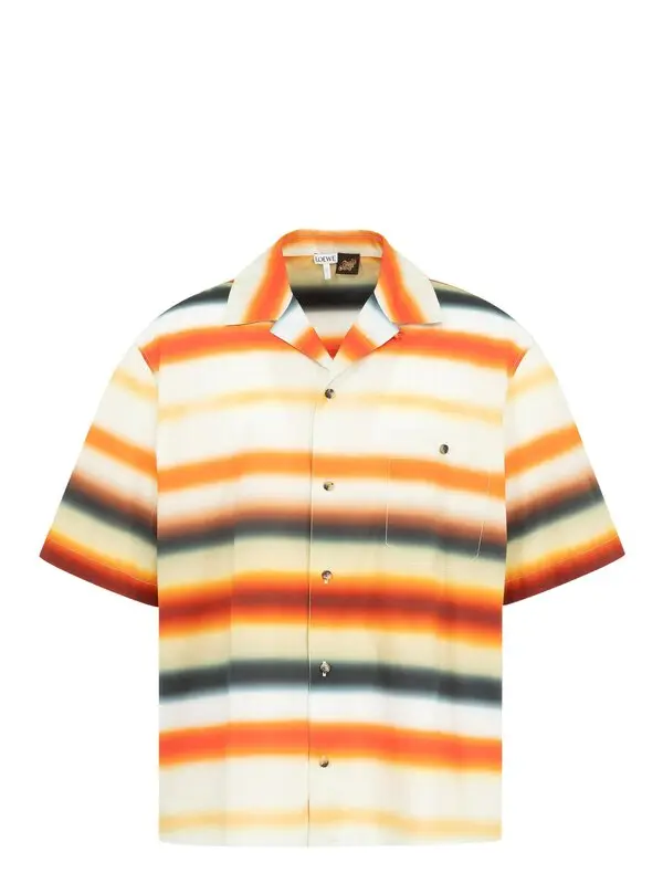 Loewe Short-sleeve Striped Shirt - Orange