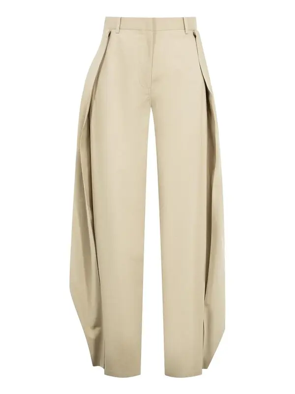 Loewe Tailored Wide-leg Trousers - Tan
