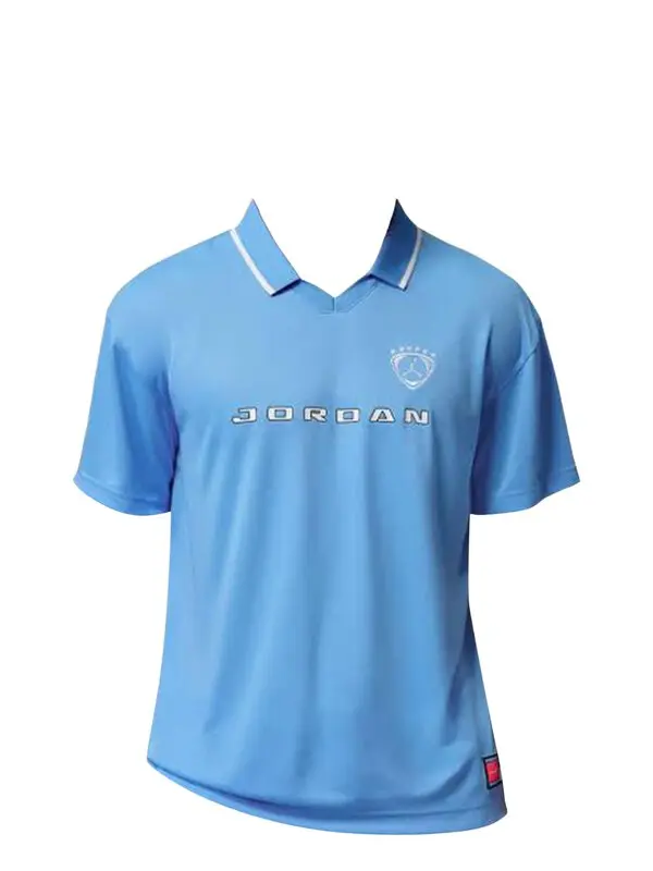 JORDAN Brooklyn "university " Polo Shirt - Blue