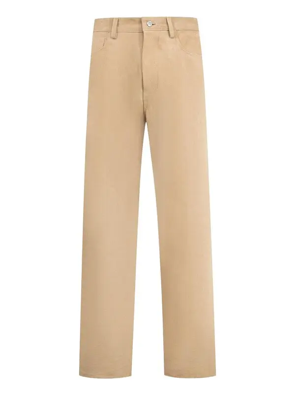 NAHMIAS Suede Baggy Carpenter Pant - Brown