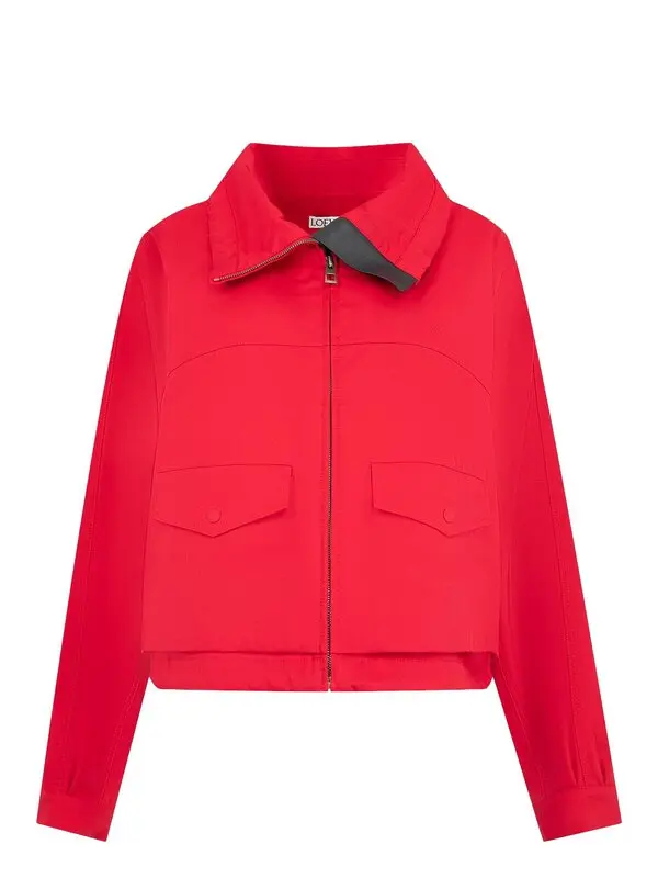 Loewe Zip-up Jacket - Red