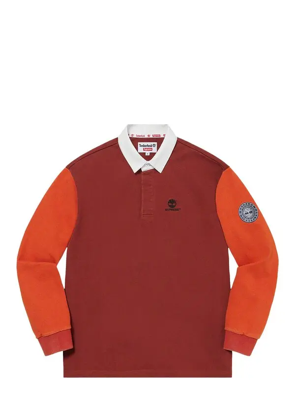 Supreme X Timberland Rugby Shirt - Red