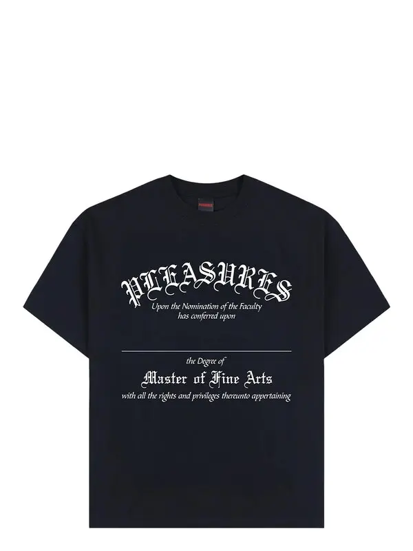 PLEASURES Degree T-shirt - Black